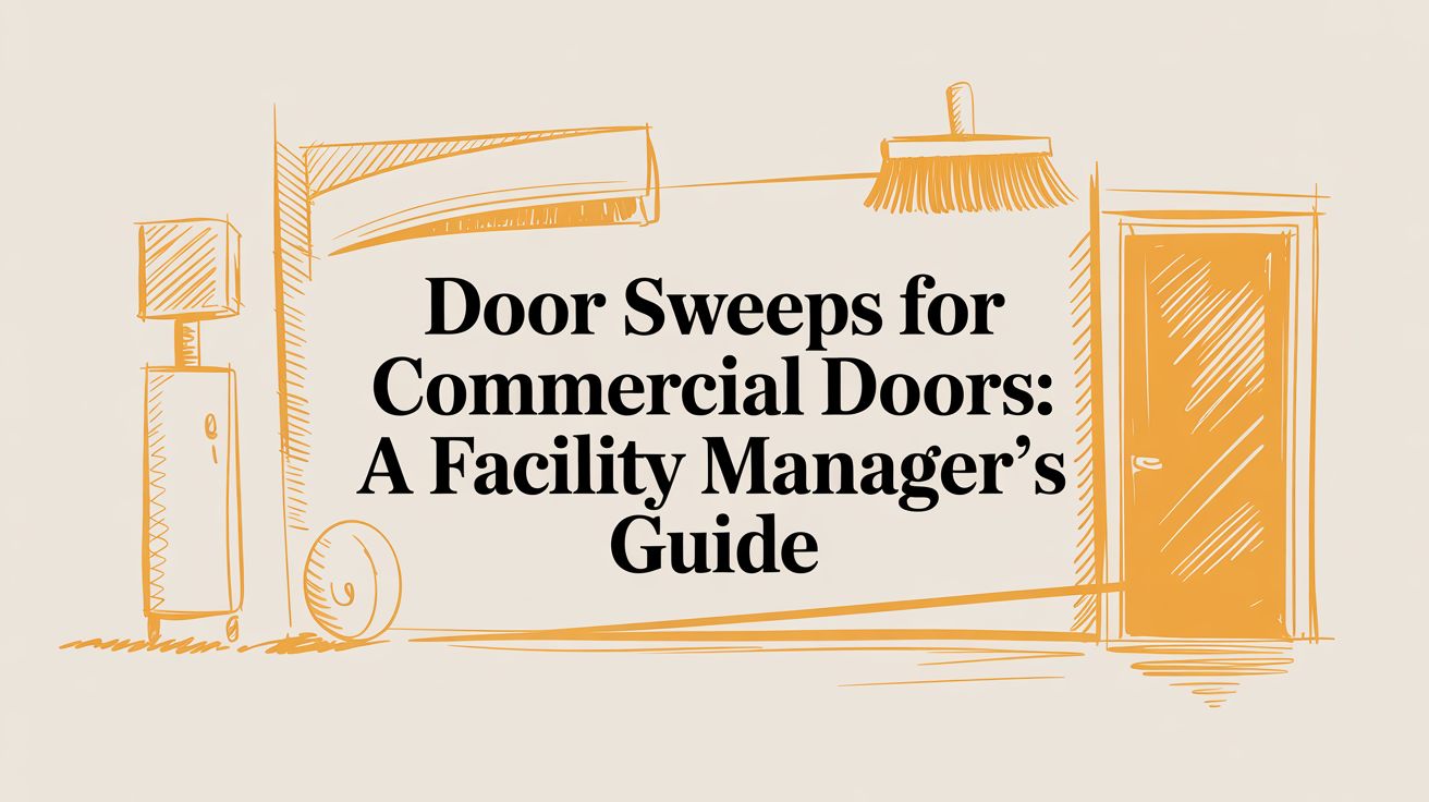 A Facility Manager's Guide to Door Sweeps for Commercial Doors